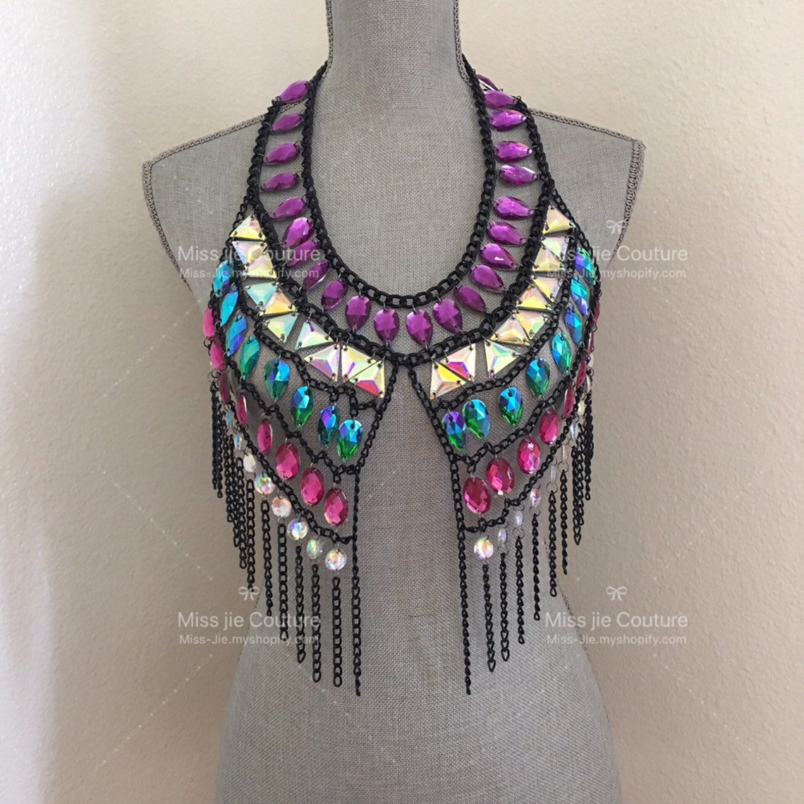 Laura Ibiza Chain Top. Women Rave Outfit | Etsy