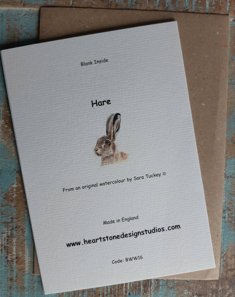 Happy Birthday HARE Greetings Card Nature Wildlife BROWN HARE - Etsy