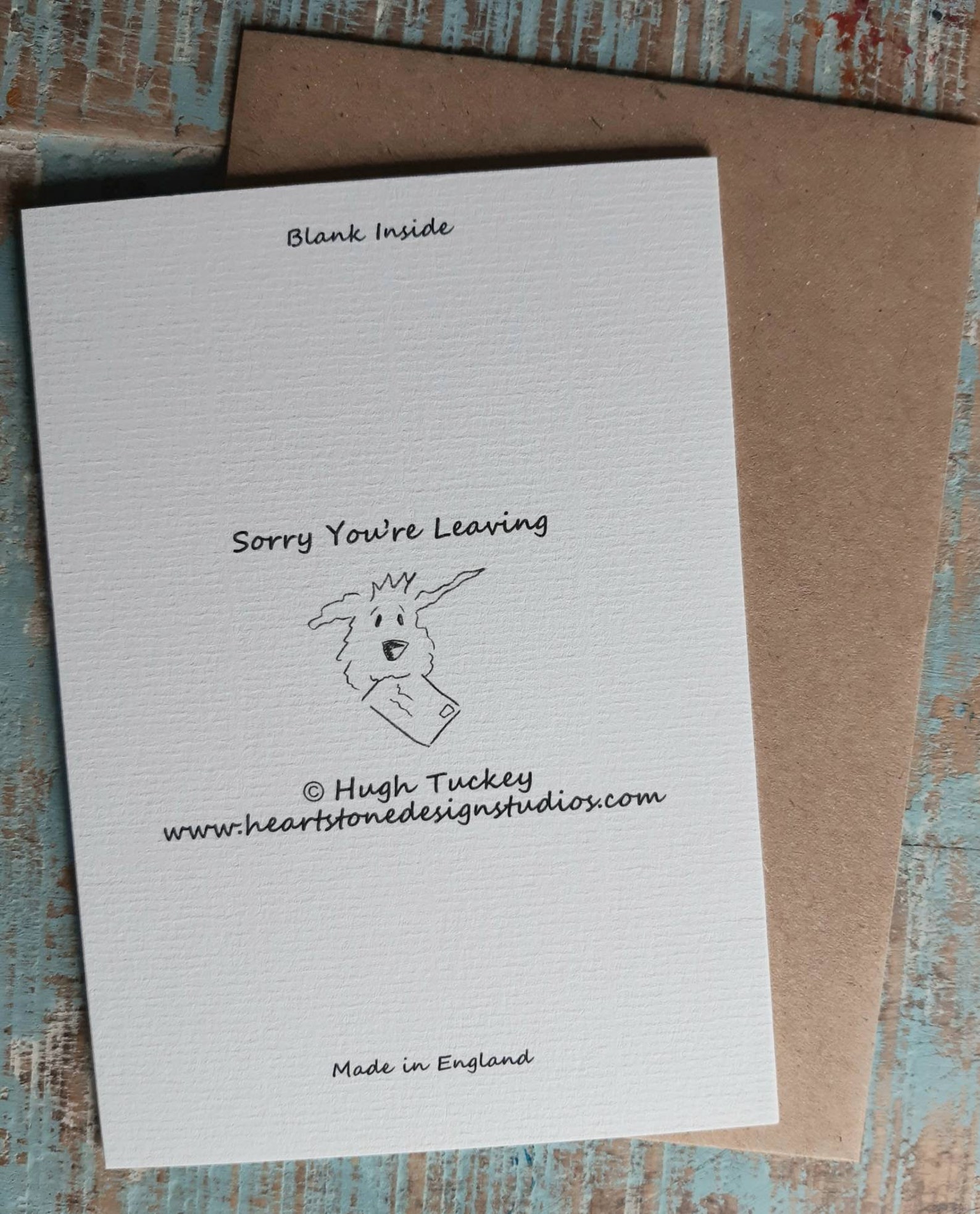 LEAVING CARD GOODBYE Dog Greetings Card-animal Card-funny sorry You're ...