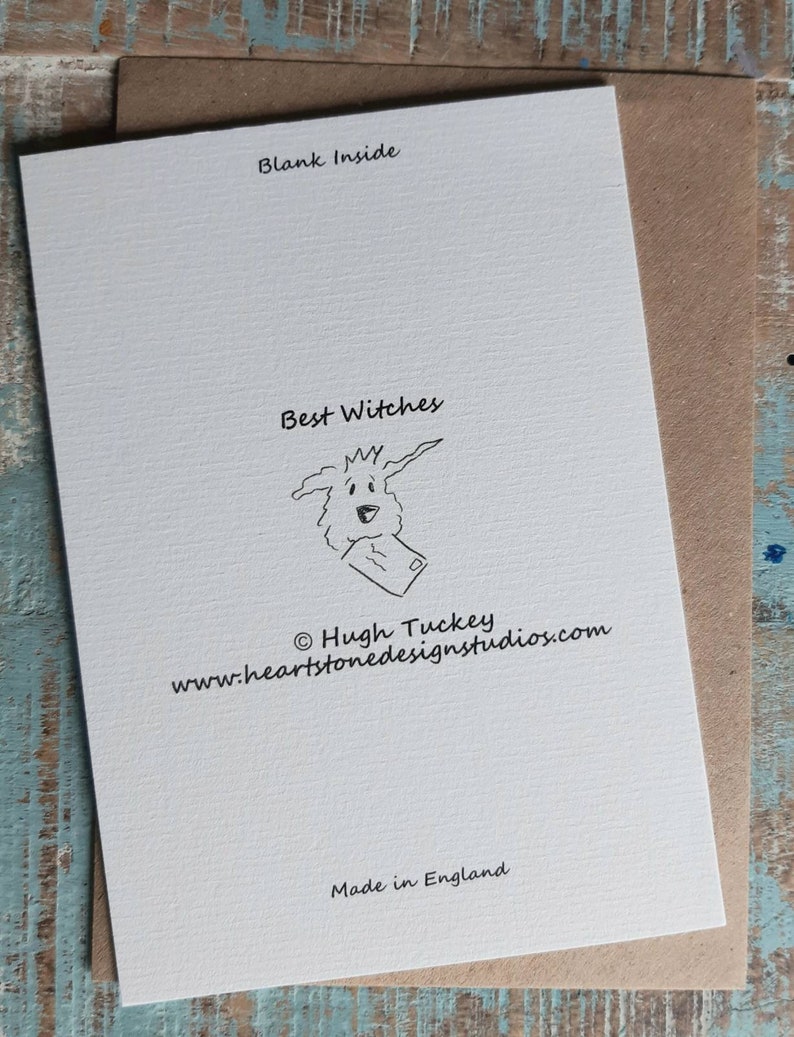 BEST WITCHES- Greetings Card-animal Card-funny -happy Halloween-witch ...