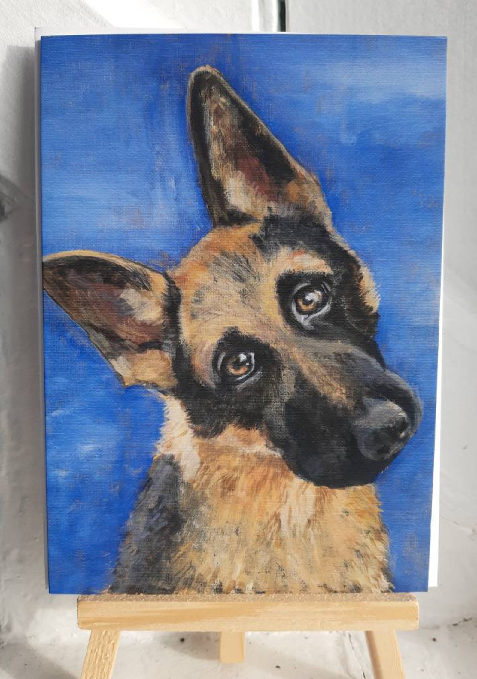 ALSATIAN / GERMAN SHEPHERD Blank Greetings Card From Original - Etsy
