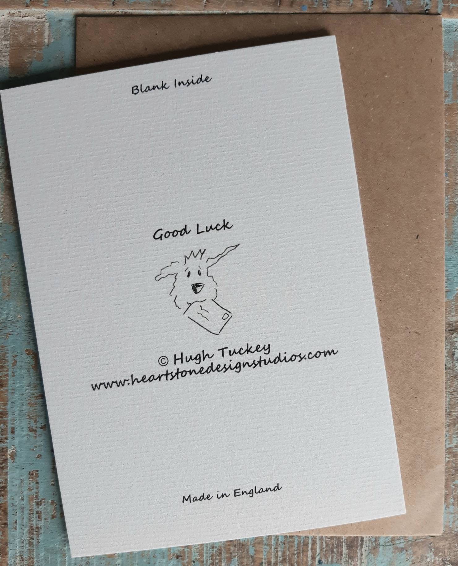 GOOD LUCK CARD Dog Greetings Card-animal Card-funny-good Luck Lucky ...