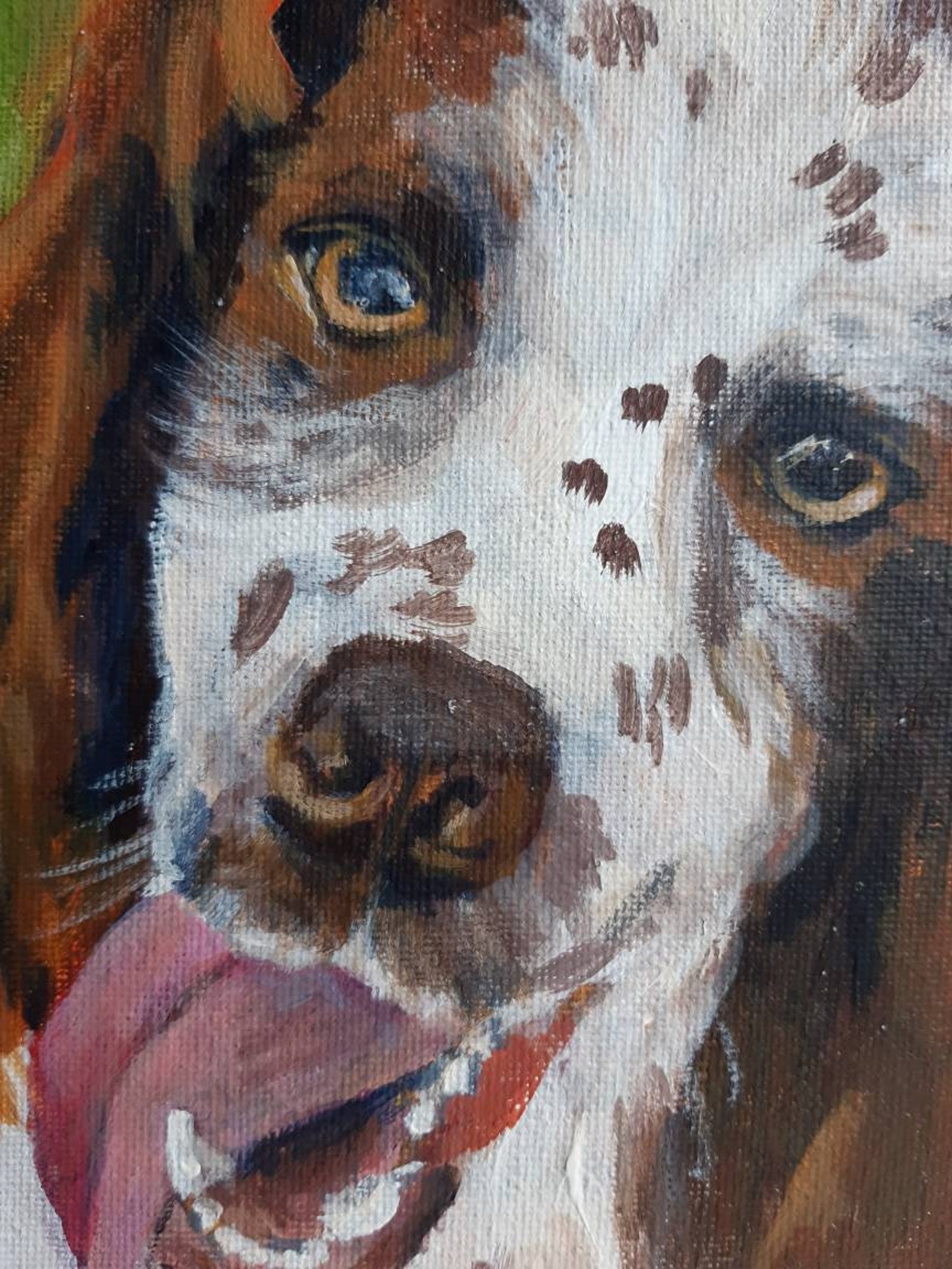 English Springer Spaniel Dog.artists Original Acrylic Painting - Etsy
