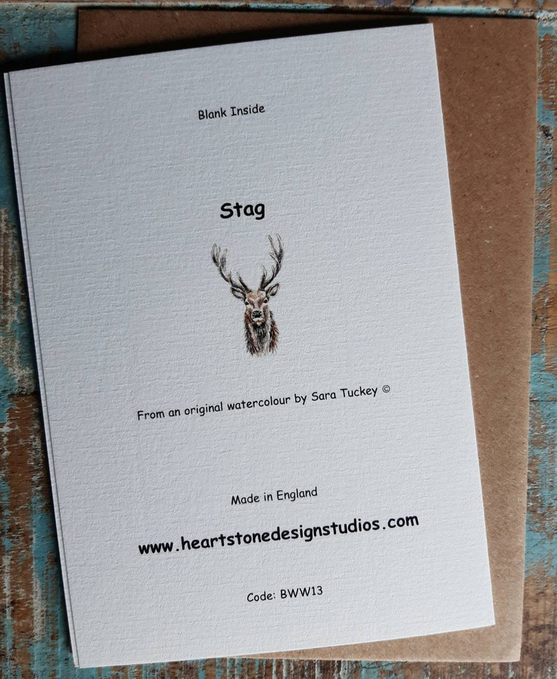 Happy Birthday STAG Greetings Card HIGHLAND STAG Nature - Etsy