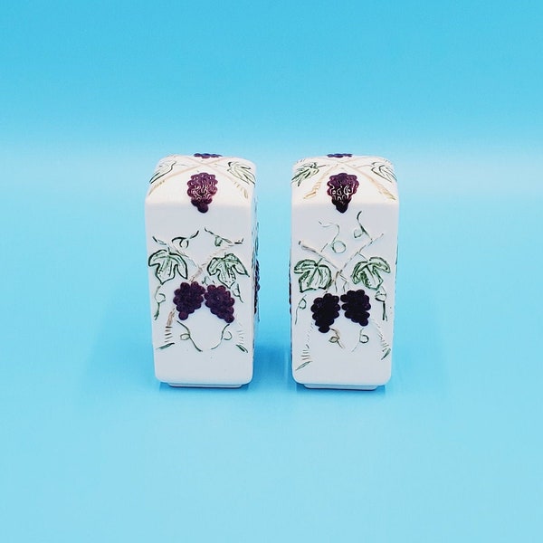 Hand Painted Grapes Salt and Pepper Shakers - Etsy