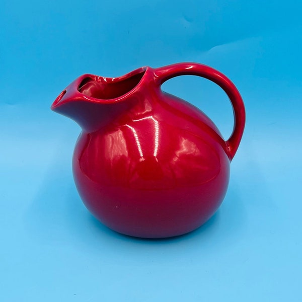Red Ceramic Pitcher - Etsy
