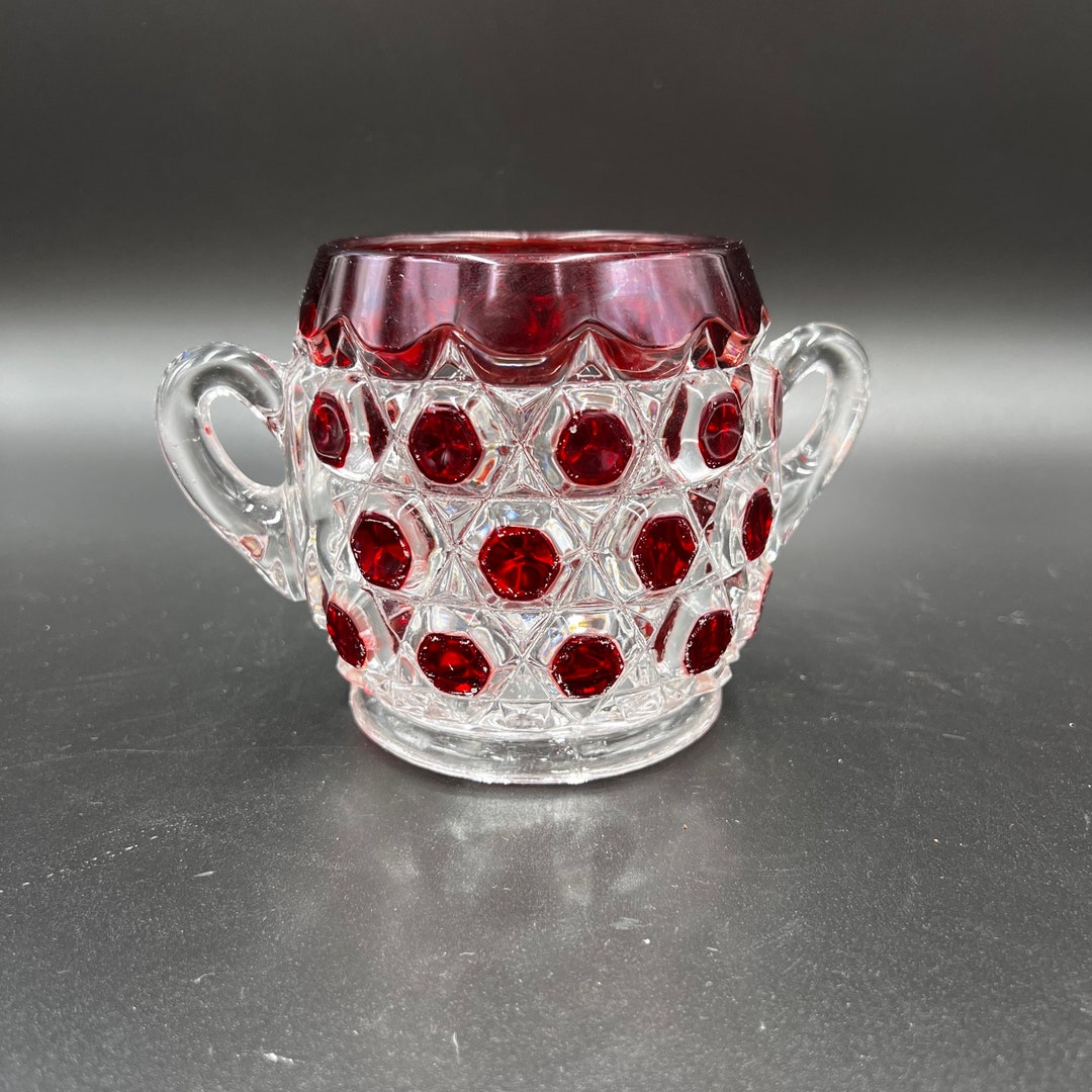 EAPG Block Pattern Red Flash Spooner - Etsy