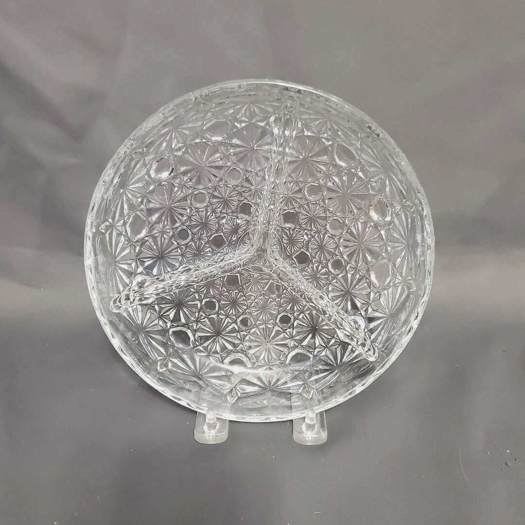 Luxhem De Veropa Crystal Serving Dish Crystal Divided Dish - Etsy