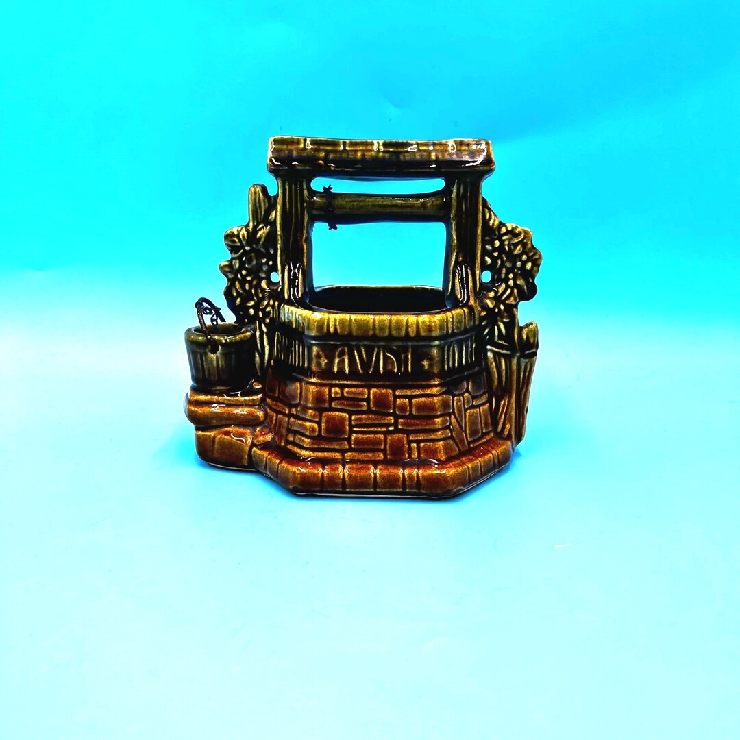 Mccoy Pottery Wishing Well Planter - Etsy