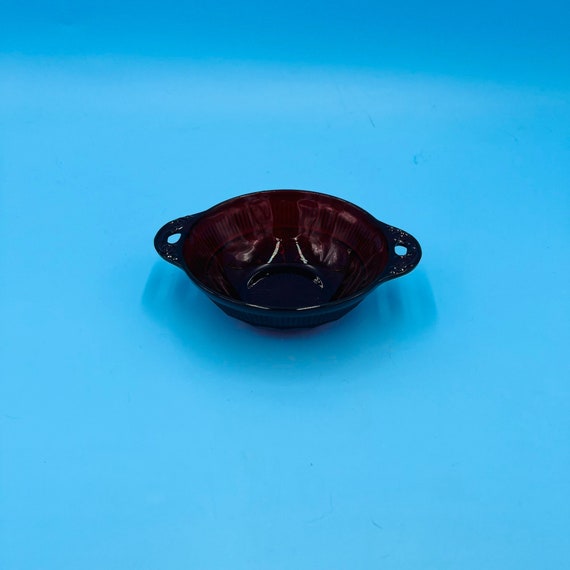 Anchor Hocking Ruby Red Berry Bowl - Etsy