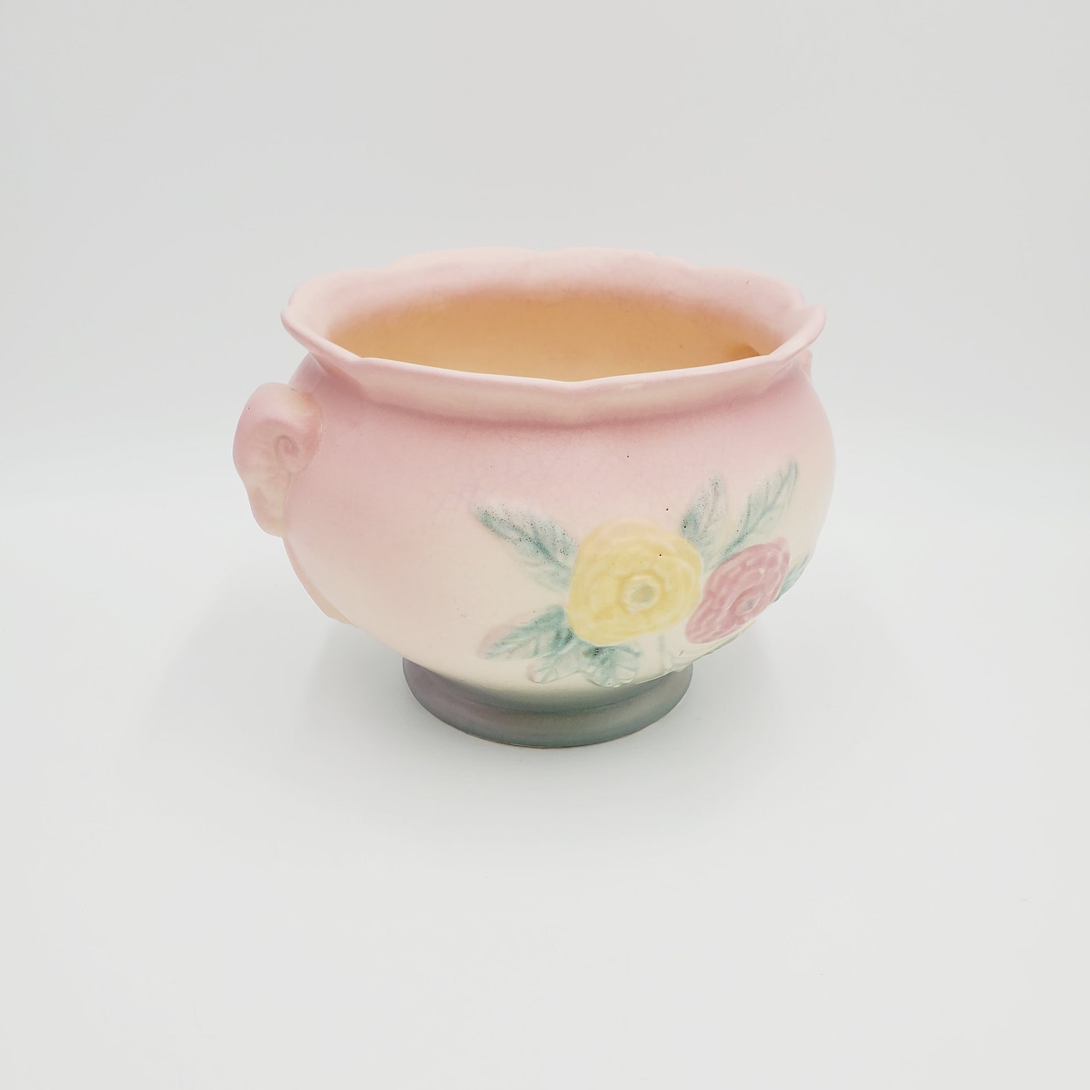 Hull Pottery Jardiniere Hull Open Rose Pattern Hull USA - Etsy