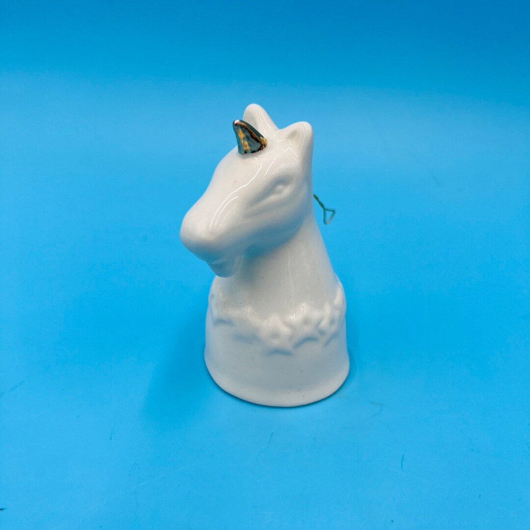 White Unicorn Bell, Ceramic Unicorn Bell, Collectible Bell - Etsy