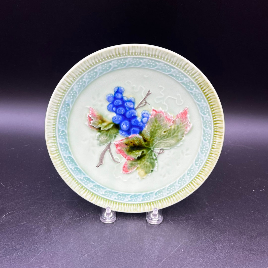 Black Forest Art Pottery Desert Plate - Etsy