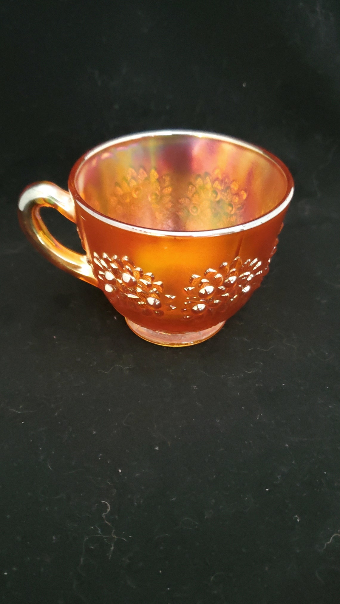 Fenton Orange Tree Carnival Glass Punch Cup Fenton Art Glass - Etsy
