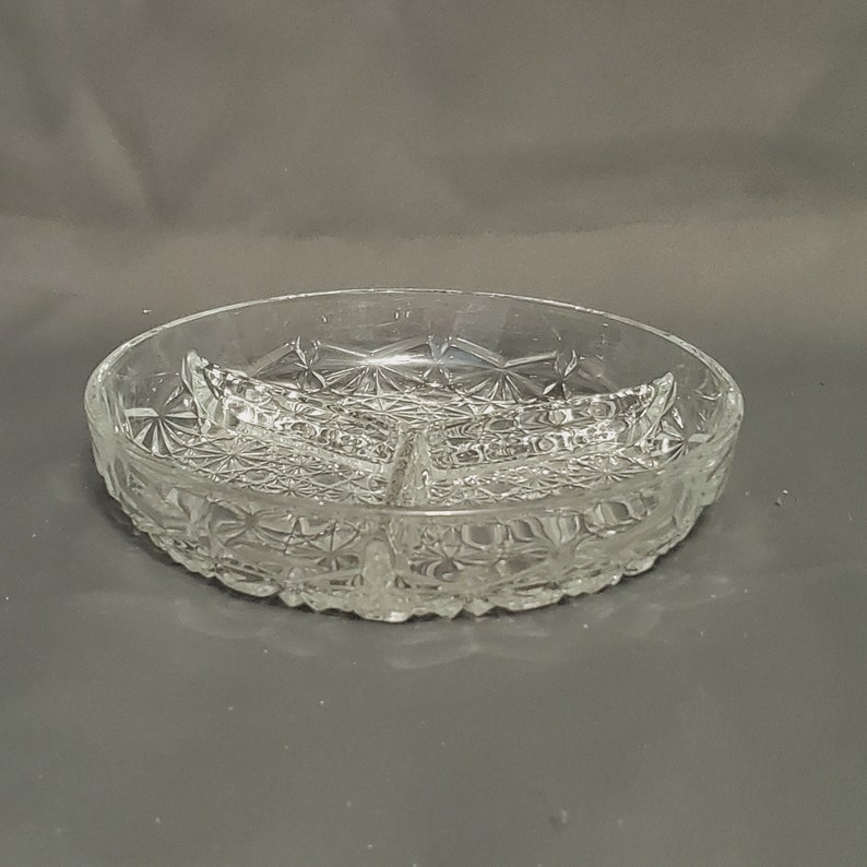 Luxhem De Veropa Crystal Serving Dish Crystal Divided Dish - Etsy