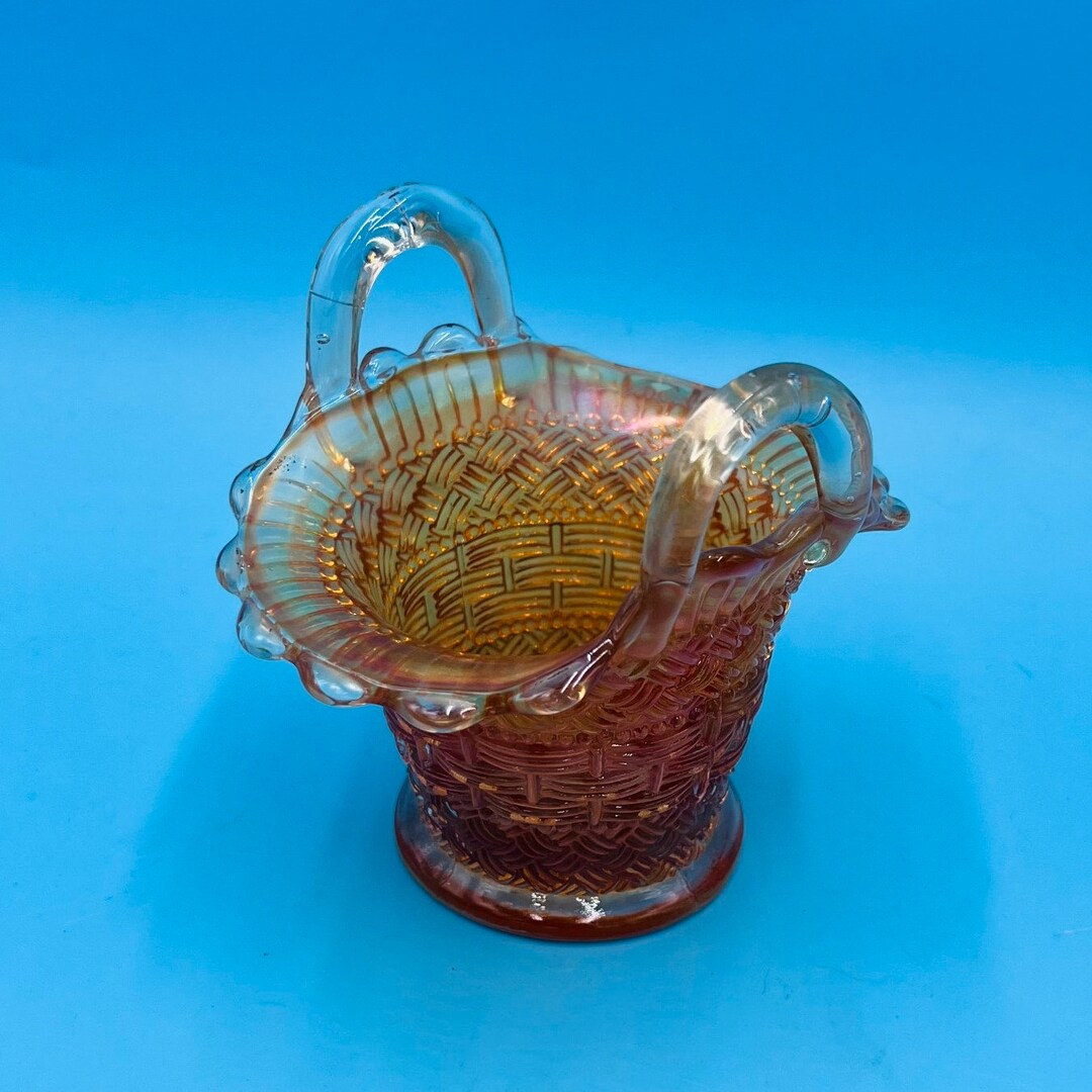 Mckee Queen Amber Daisy and Button Pitcher - Amber Glass Pitcher - Etsy