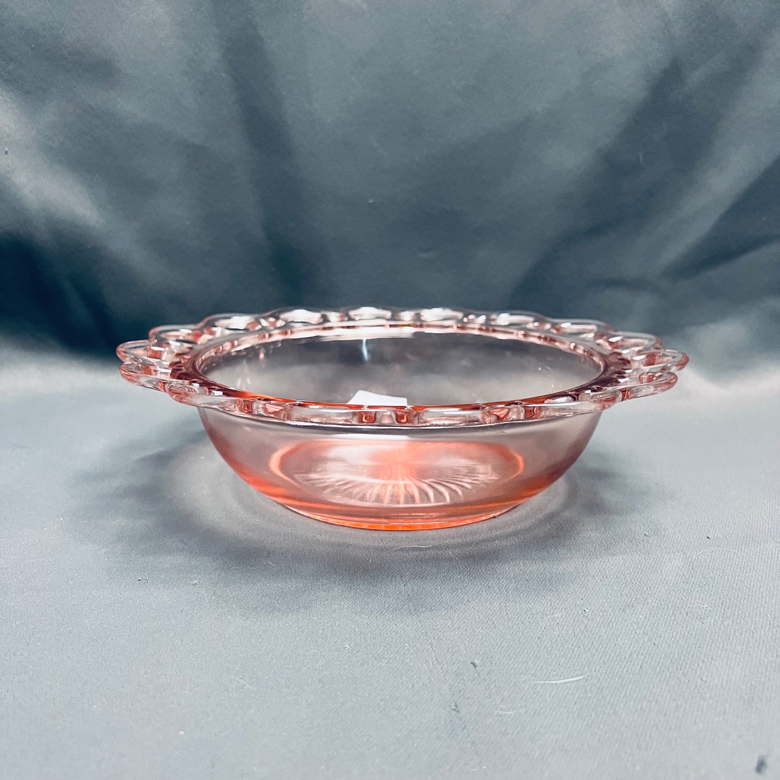 Open Lace Pink Depression Glass Bowl by Anchor Hocking - Etsy