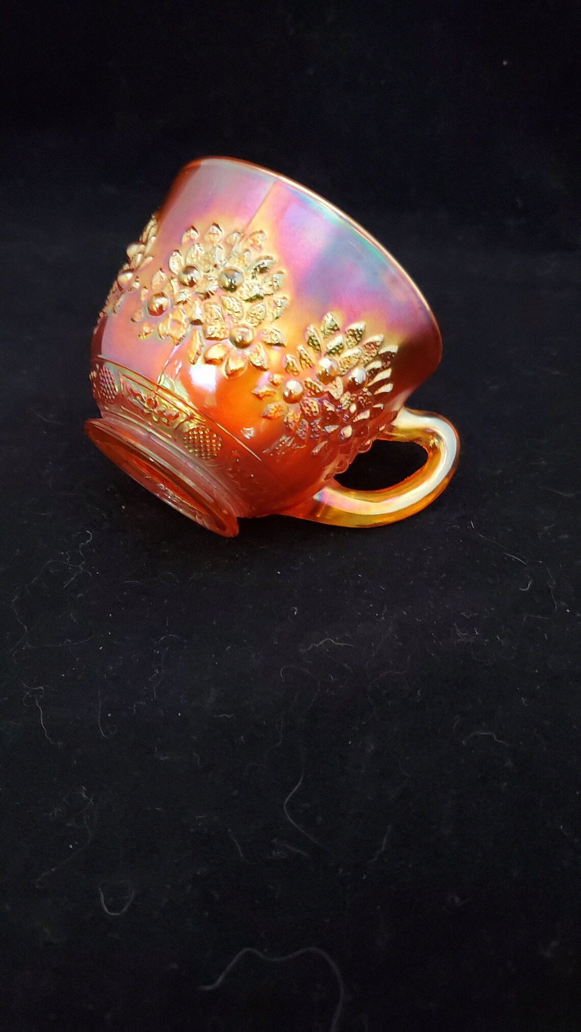 Fenton Orange Tree Carnival Glass Punch Cup Fenton Art Glass - Etsy