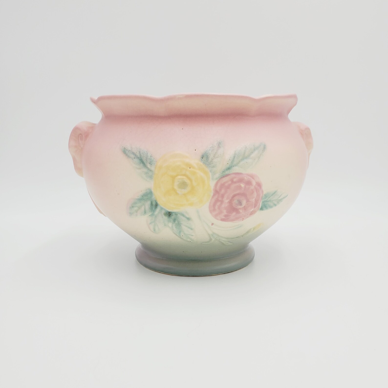 Hull Pottery Jardiniere Hull Open Rose Pattern Hull USA | Etsy