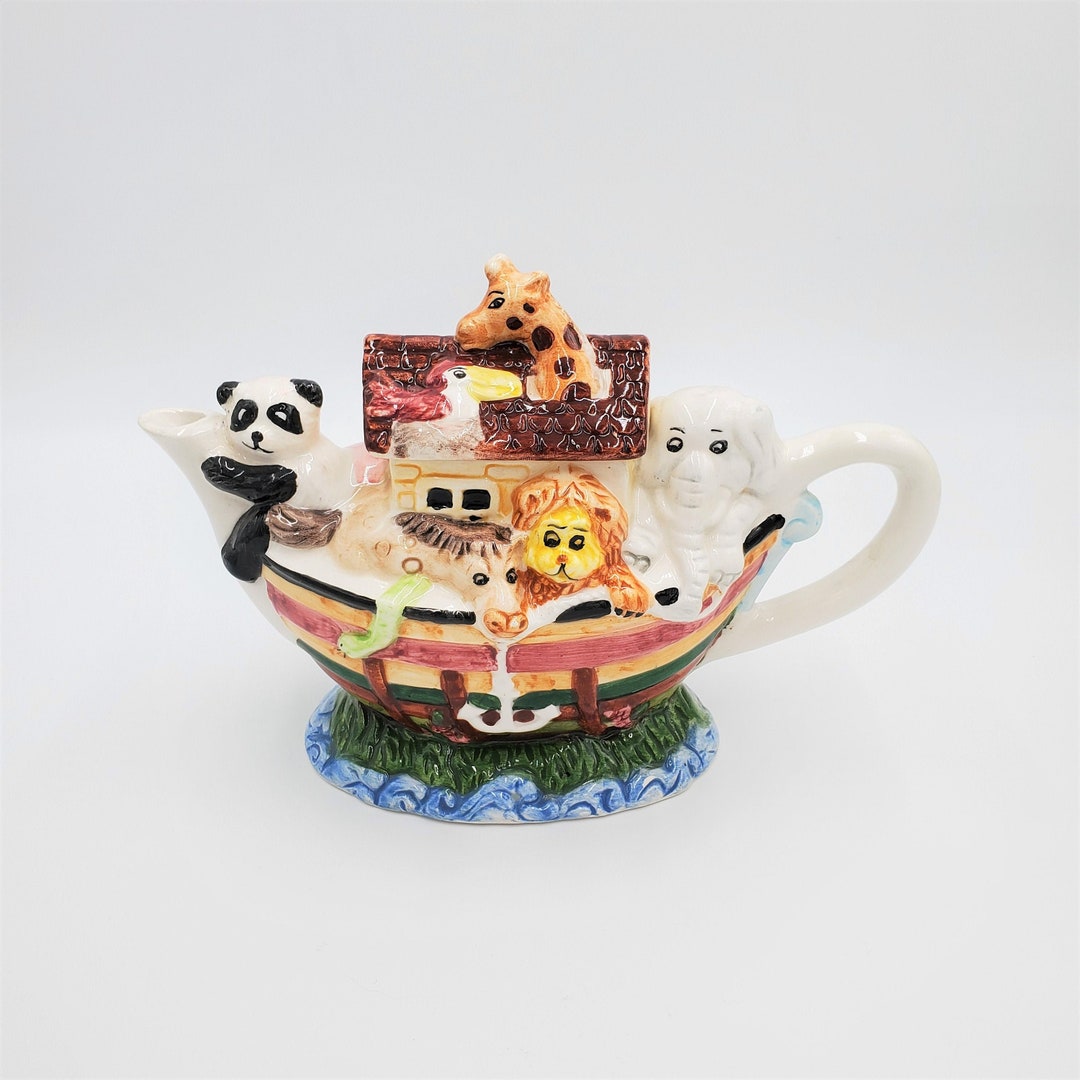Cardinal Inc Noah's Ark Teapot; Ceramic Teapot; Animal Teapot; Cardinal ...