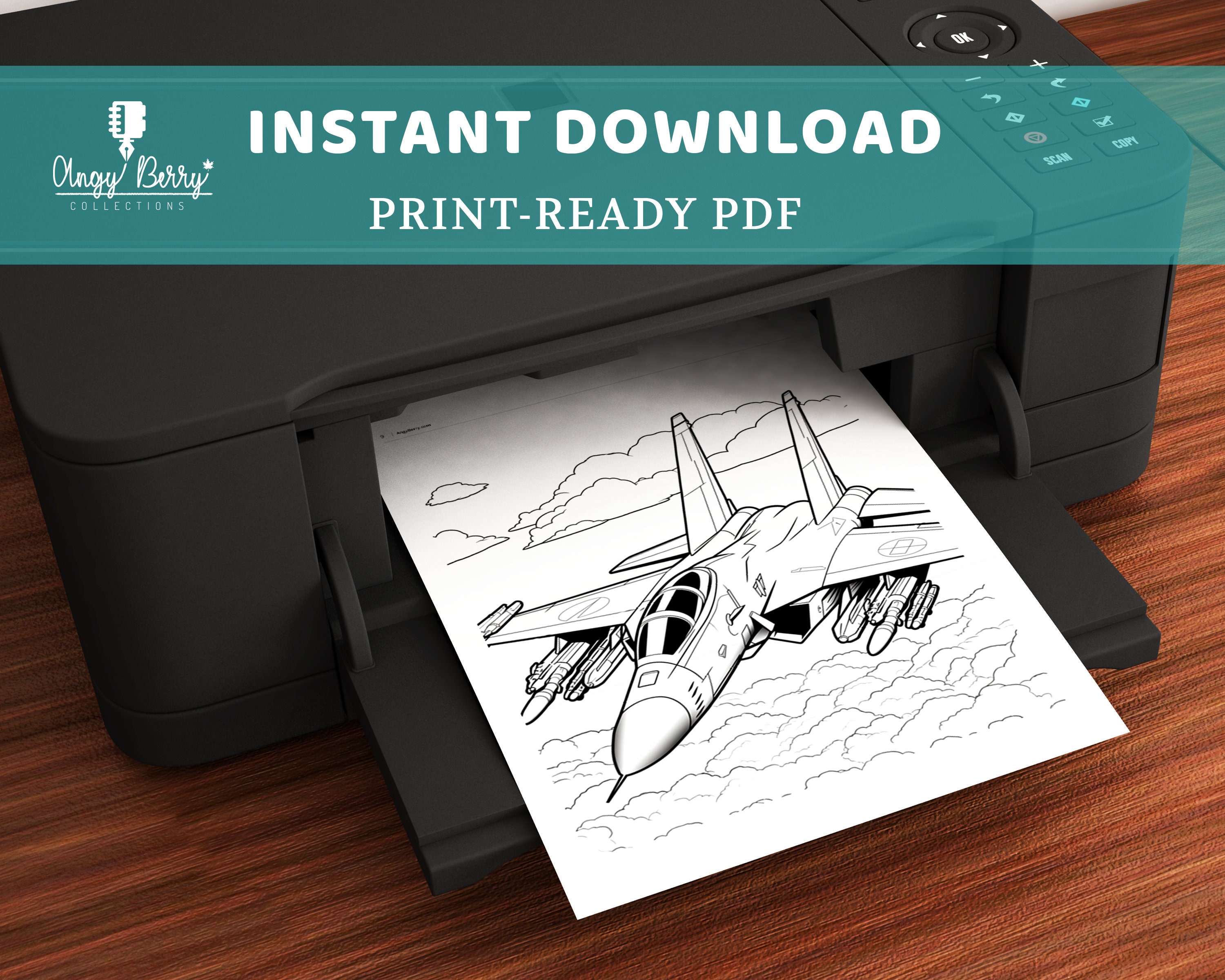 Army Strong and Vibrant: Coloring the US Military 100 Coloring Pages A4 ...