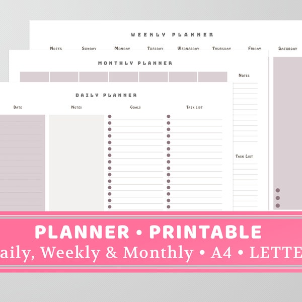 Zen Daily Planner - Etsy