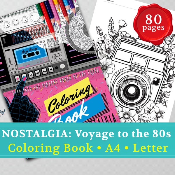 Retro Para Colorear - Etsy