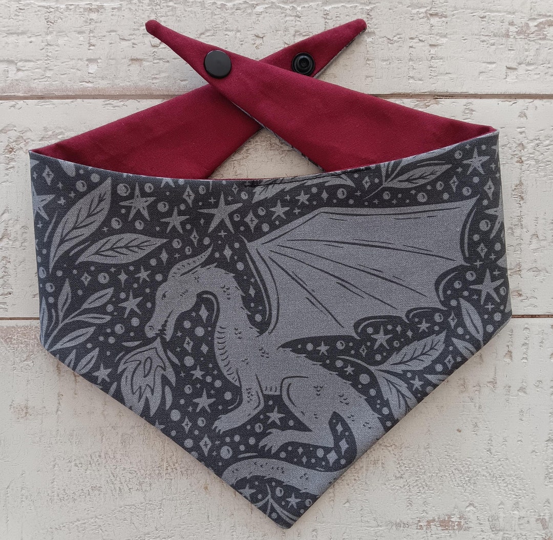 Dragons / Dog Bandana / Snap Style - Etsy