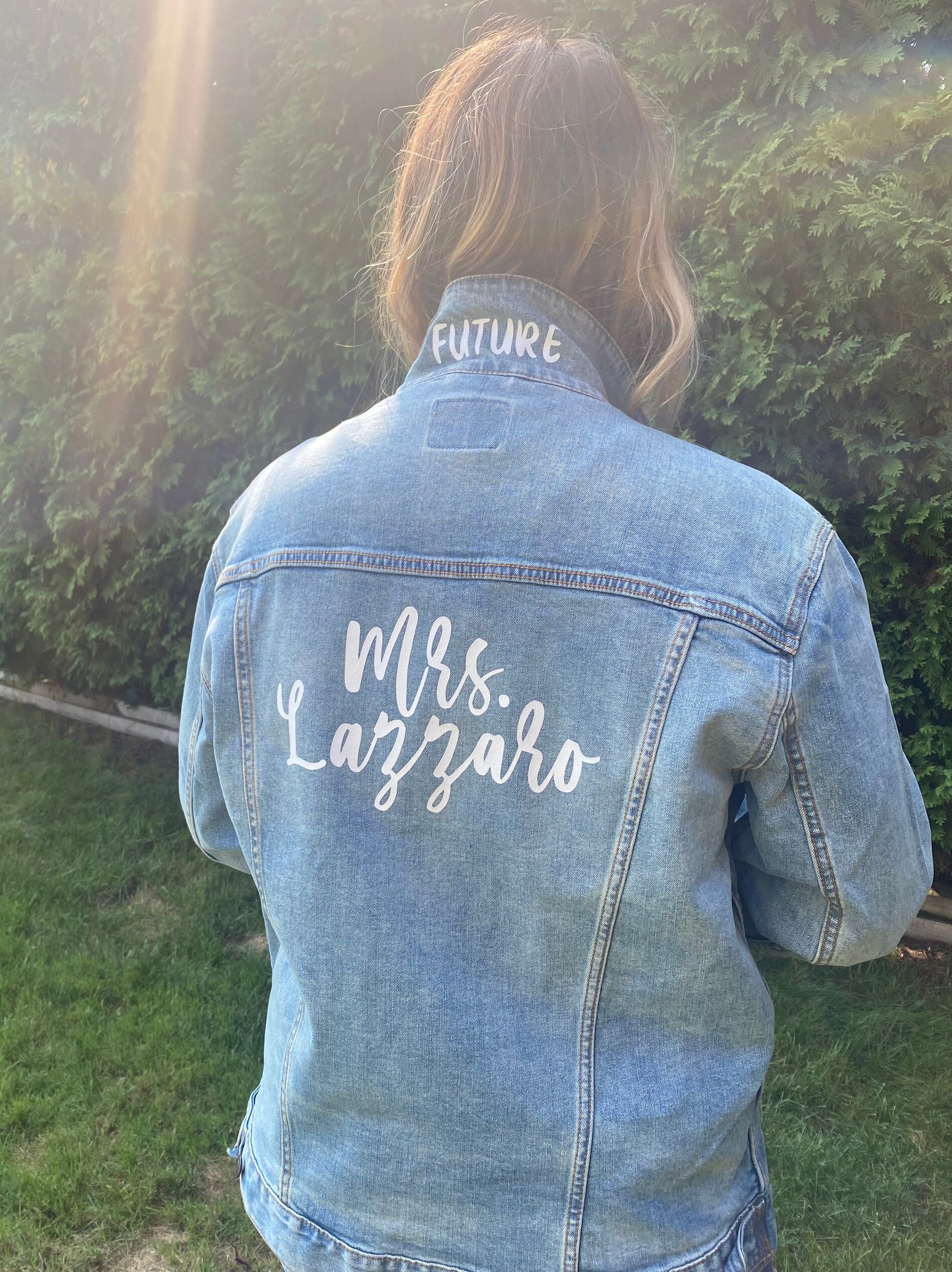 Personalized Future Mrs. Denim Jean Jacket - Etsy