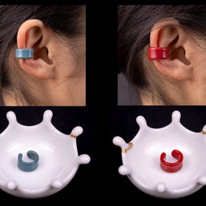 Unique Handmade Glass Ear Cuff Earring イヤーカフ - Etsy