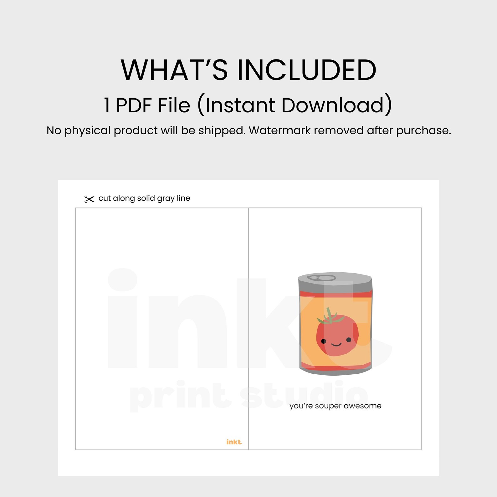 Printable Funny Thank You or Encouragement Card - Souper Awesome Soup ...