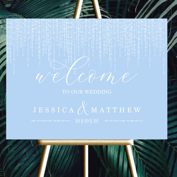 Light Blue Wedding Signs - Etsy