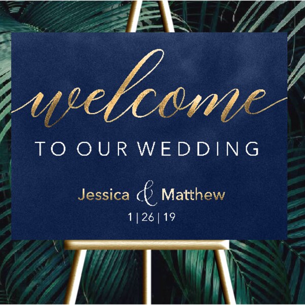 Navy Blue Sign - Etsy