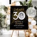 30th Birthday Welcome Sign With Photo | Editable Template | Edit FREE ...