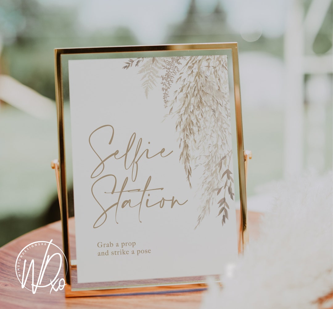 Selfie Station Photo Booth Printable Sign Instant PDFJPEG Download 2 ...