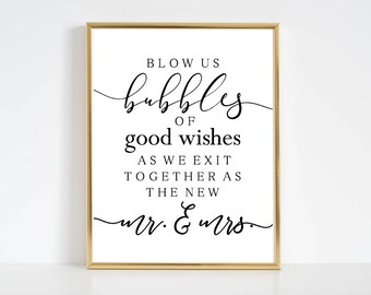 Ceremony Bubbles Sign | Etsy