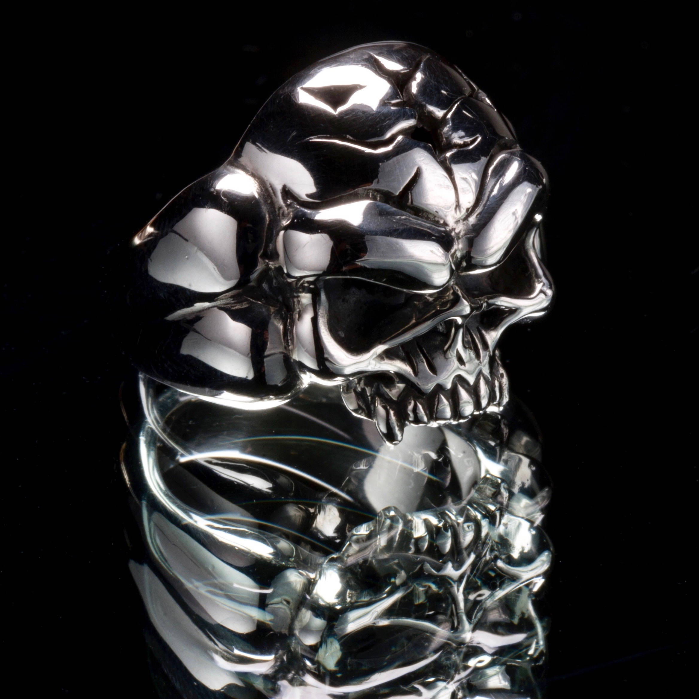 Mad Skull/skull Rings/skull Jewelry/silver Skull Rings/925 Skull Rings ...