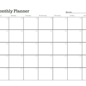 Undated Monthly, Weekly, Daily, Planner, Bundle, Calendar, Simple, Easy ...
