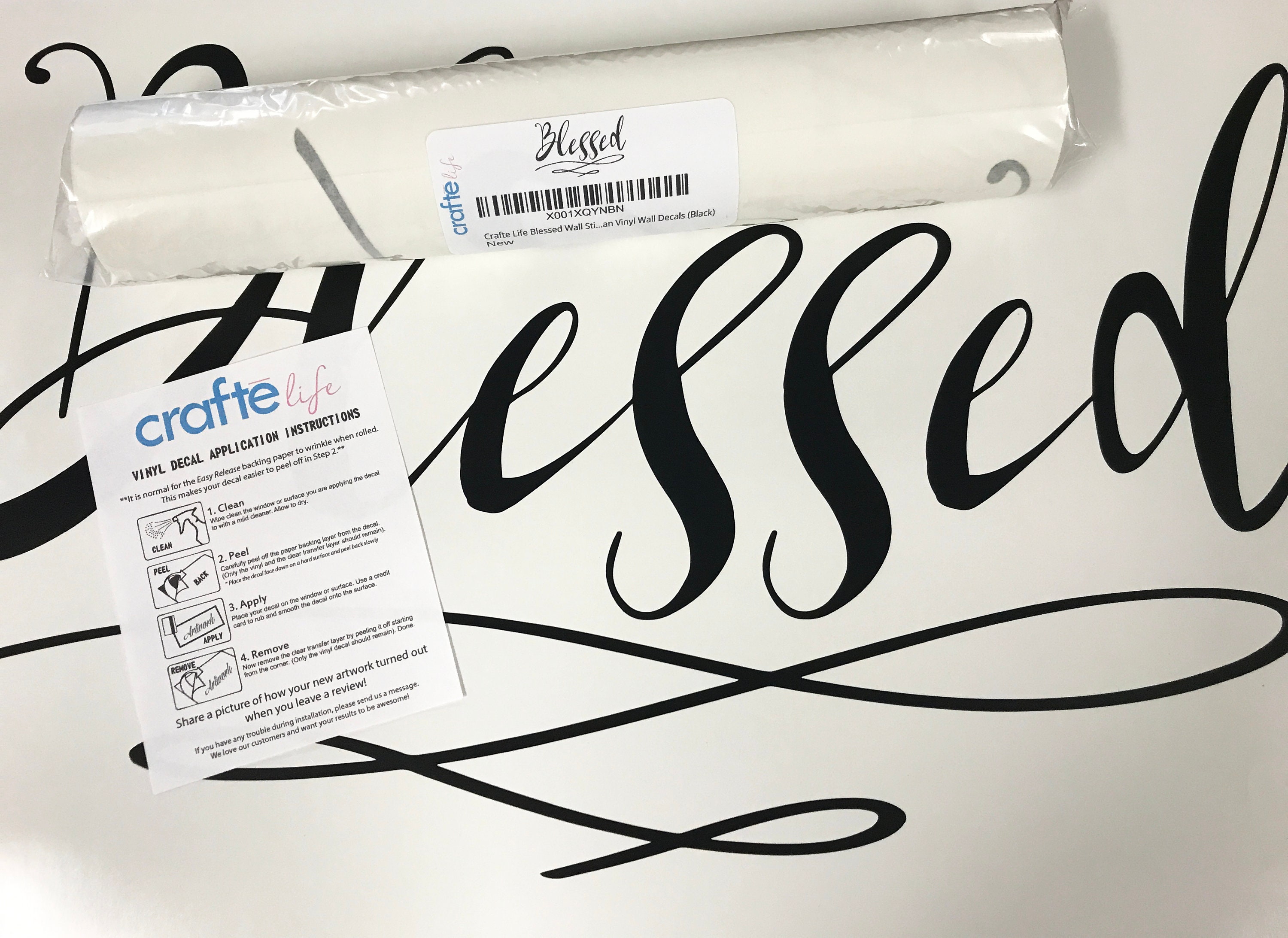 Blessed Wall Sticker Home Decor Wall Decal Large 21 X 13 - Etsy