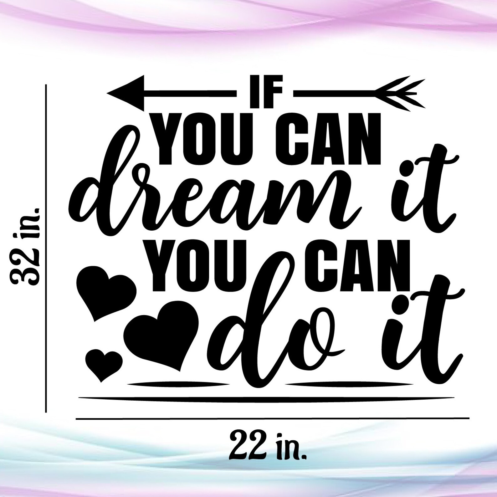 Inspirational Wall Decal If You Can Dream It You Can Do It | Etsy