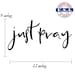 Just Pray Christian Wall Decal | Premium Vinyl Wall Sticker (large ...