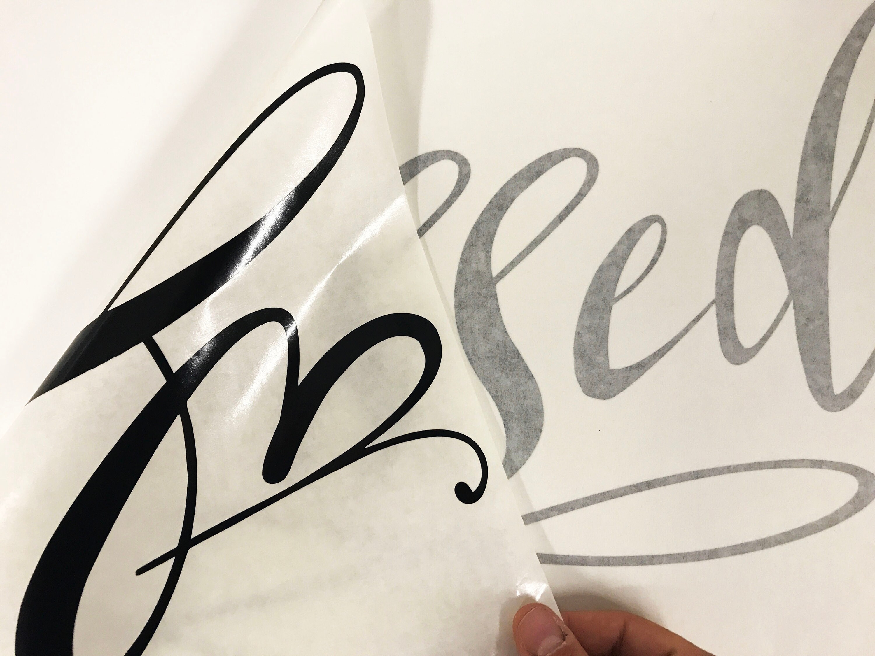 Blessed Wall Sticker Home Decor Wall Decal Large 21 X 13 - Etsy