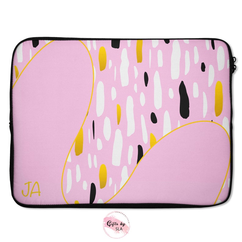 Pink personalised laptop case laptop sleeve 15 inch laptop | Etsy