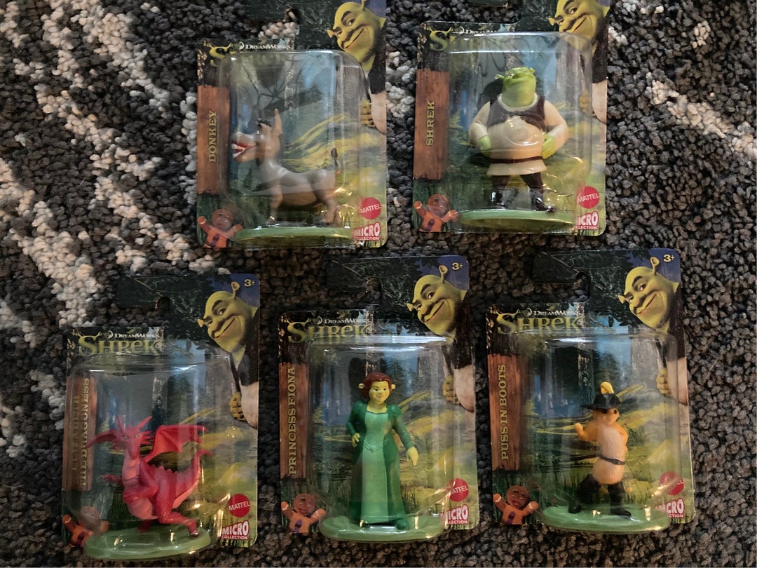 Shrek Dreamworks SET OF 5 Mattel Micro Collection Toys Mini Figures ...