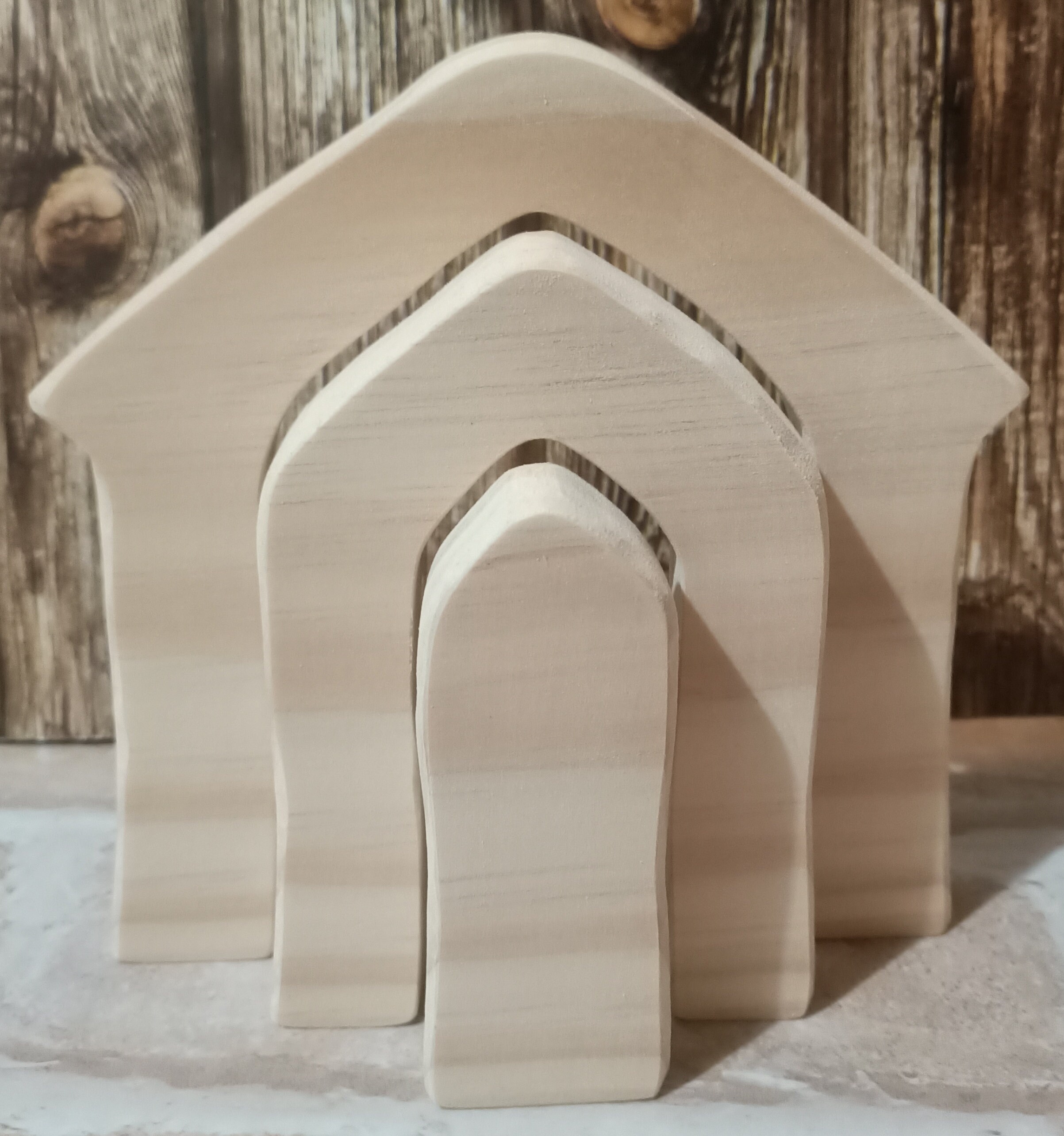 PDF Download Template for 3 Piece House Shaped Stacker Wooden Toy ...