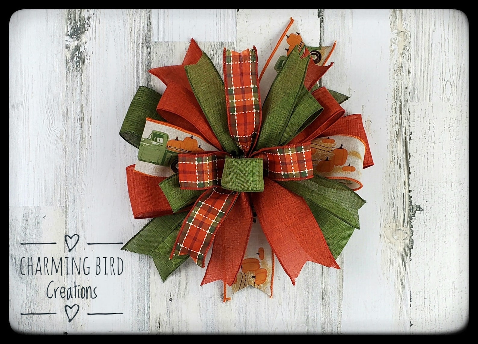 Fall Bow, Fall Truck Lantern Bow, Fall Wreath, Mailbox Bow ...
