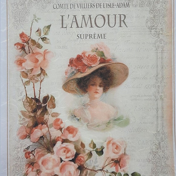 Decoupage Paper Victorian Ladies - Etsy