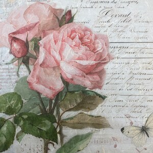 Rice Paper for Decoupage Vintage Flowers Shabby Chic - Etsy