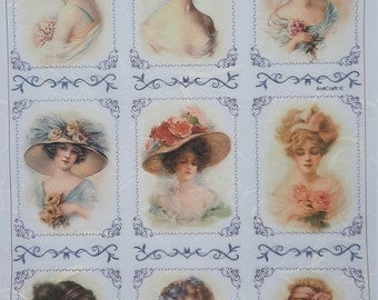 Lady Decoupage Paper - Etsy