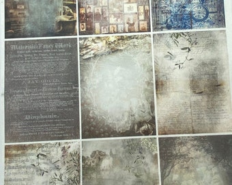 ITD Collection Rice Paper for Decoupage R1318, Size A4 210x297 Mm, 8 ...